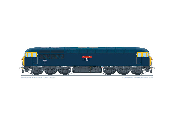 Class 56 56038 'Western Mail' BR blue livery – WWR Gallery