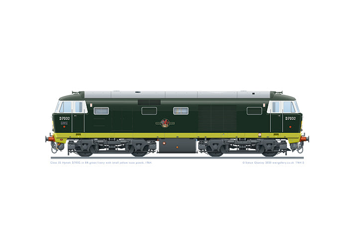 Class 35 Hymek D7032 in BR green, 1964. – WWR Gallery