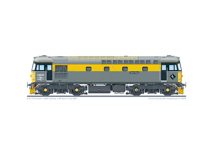 Class 33 Crompton 33002 'Sea King' - BR Dutch – WWR Gallery