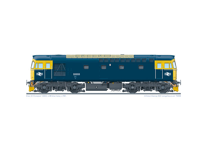 Class 33 Crompton 33033 - BR Blue – WWR Gallery