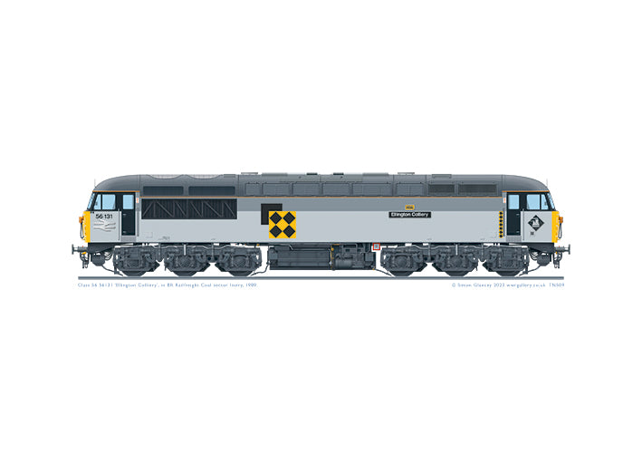 Class 56 56131 'Ellington Colliery' RF Coal livery – WWR Gallery