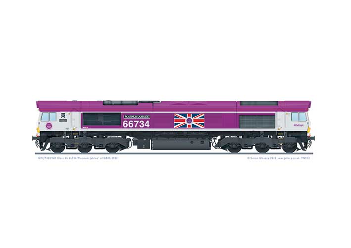 Class 66 66734 'Platinum Jubilee' – WWR Gallery
