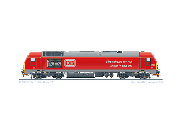 Class 67 67010 in DB livery – WWR Gallery