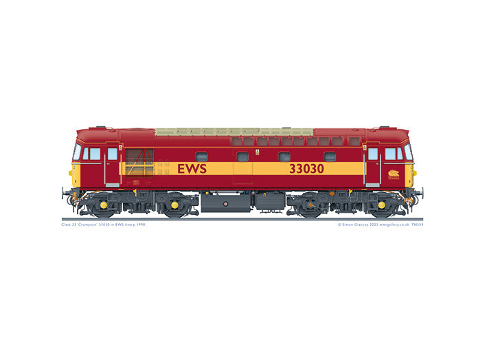 Class 33 Crompton 33030 EWS – WWR Gallery