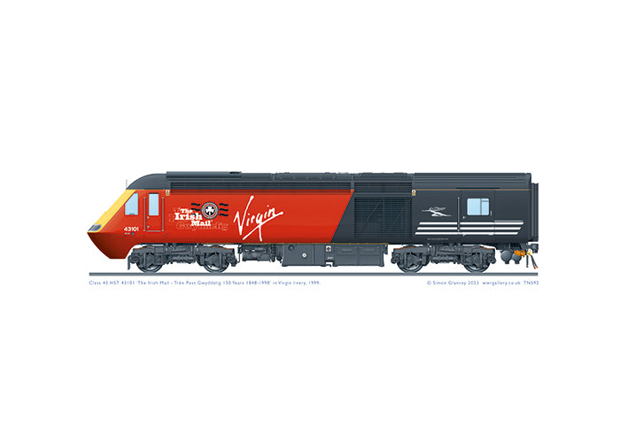 Class 43 HST 43101 'The Irish Mail - Trên Post Gwyddelig' – WWR Gallery