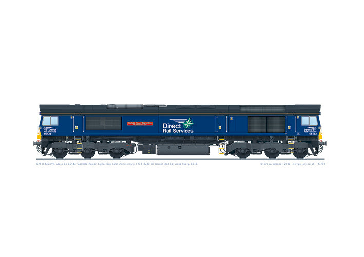 Class 66 66433 DRS ‘Carlisle Power Signal Box 50th Anniversary 1973-20 ...