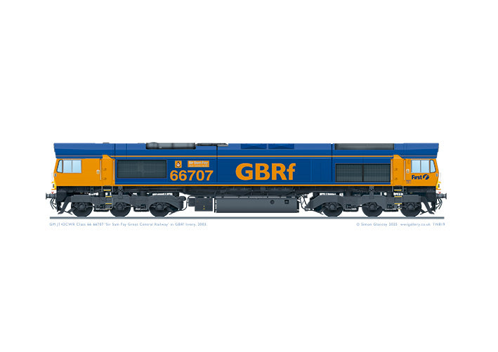 Class 66 66707 GBRf ‘Sir Sam Fay Great Central Railway’ – WWR Gallery