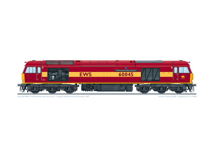 Class 60 60045 EWS 'The Permament Way Institution' – WWR Gallery