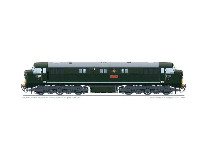 Class 41 Warship D604 'Cossack' in BR green 1963 – WWR Gallery