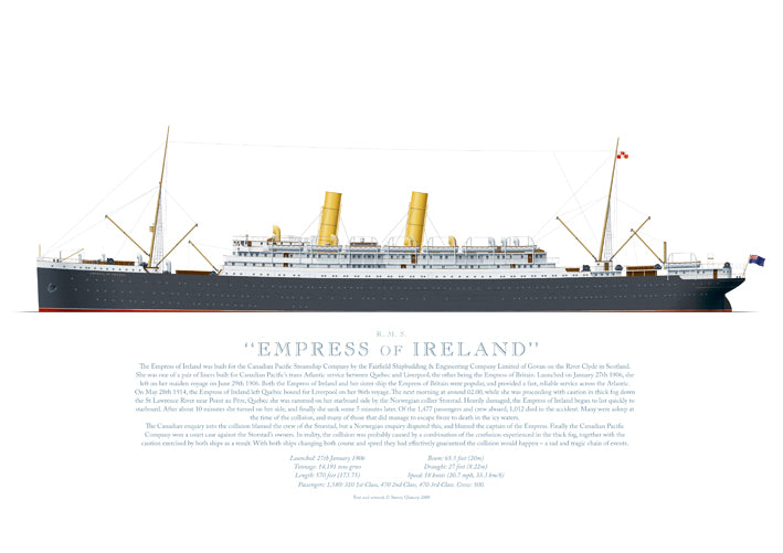Empress Of Ireland Maritime Disasters: Empress Of Ireland SNR
