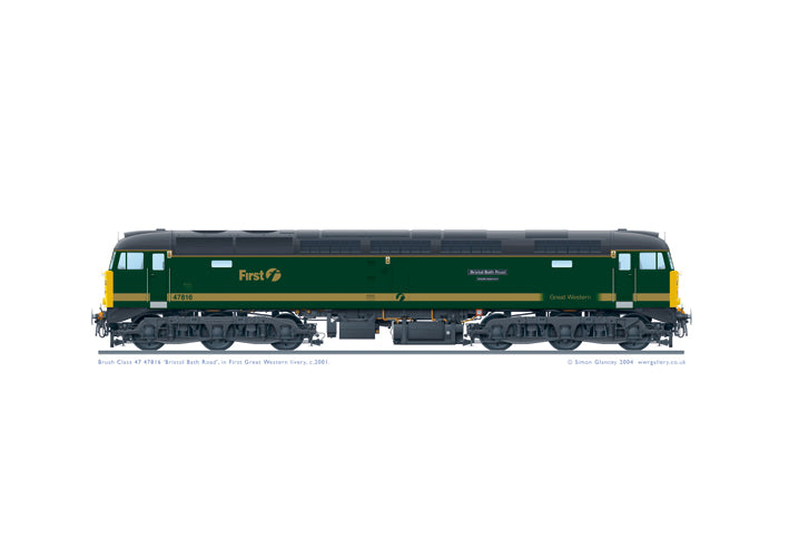 Class 47 47816 ‘Bristol Bath Road – Quality Approved’ – WWR Gallery