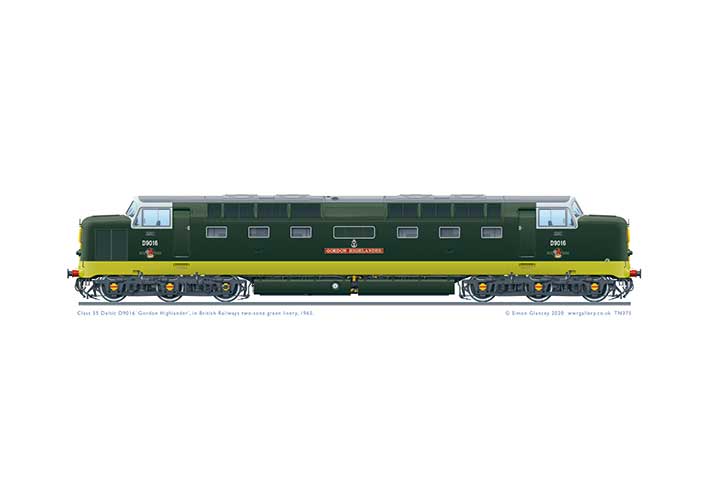Class 55 Deltic D9016 ‘Gordon Highlander’ 1965 – WWR Gallery