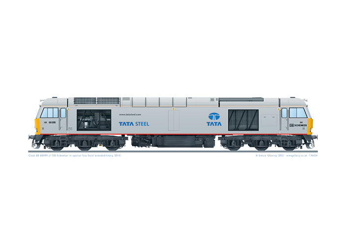 Class 60 60099 Tata Steel livery – WWR Gallery